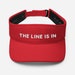 The Line is in Visor, Tennis Visor, Funny Visor, Funny Hat, Tennis Hat ...