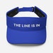 The Line is in Visor, Tennis Visor, Funny Visor, Funny Hat, Tennis Hat ...