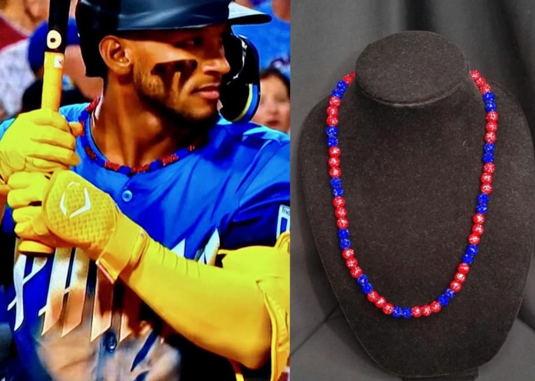 2024 Phillies Johan Rojas Inspired Playoff Beaded Necklace - Etsy