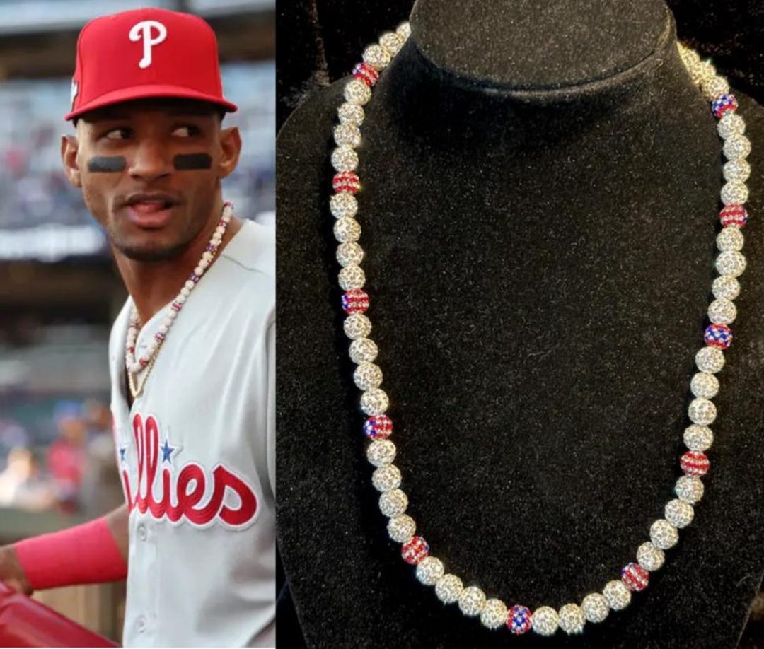 Phillies Johan Rojas Inspired Beaded Necklace - Etsy