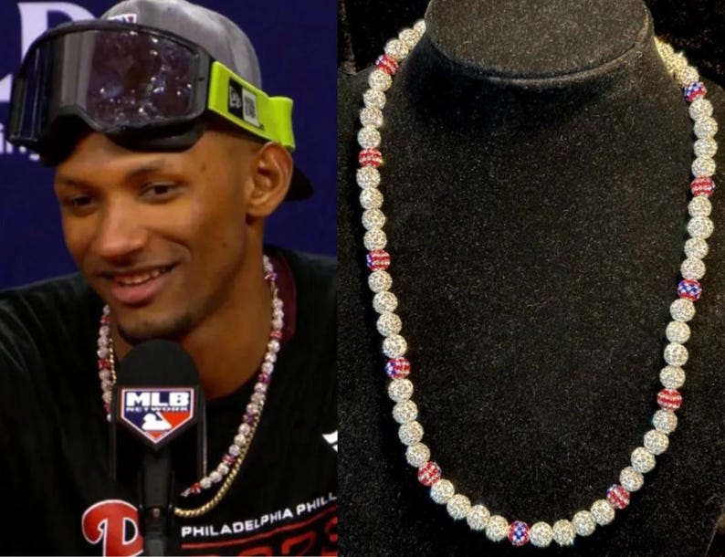 Phillies Johan Rojas Inspired Beaded Necklace - Etsy