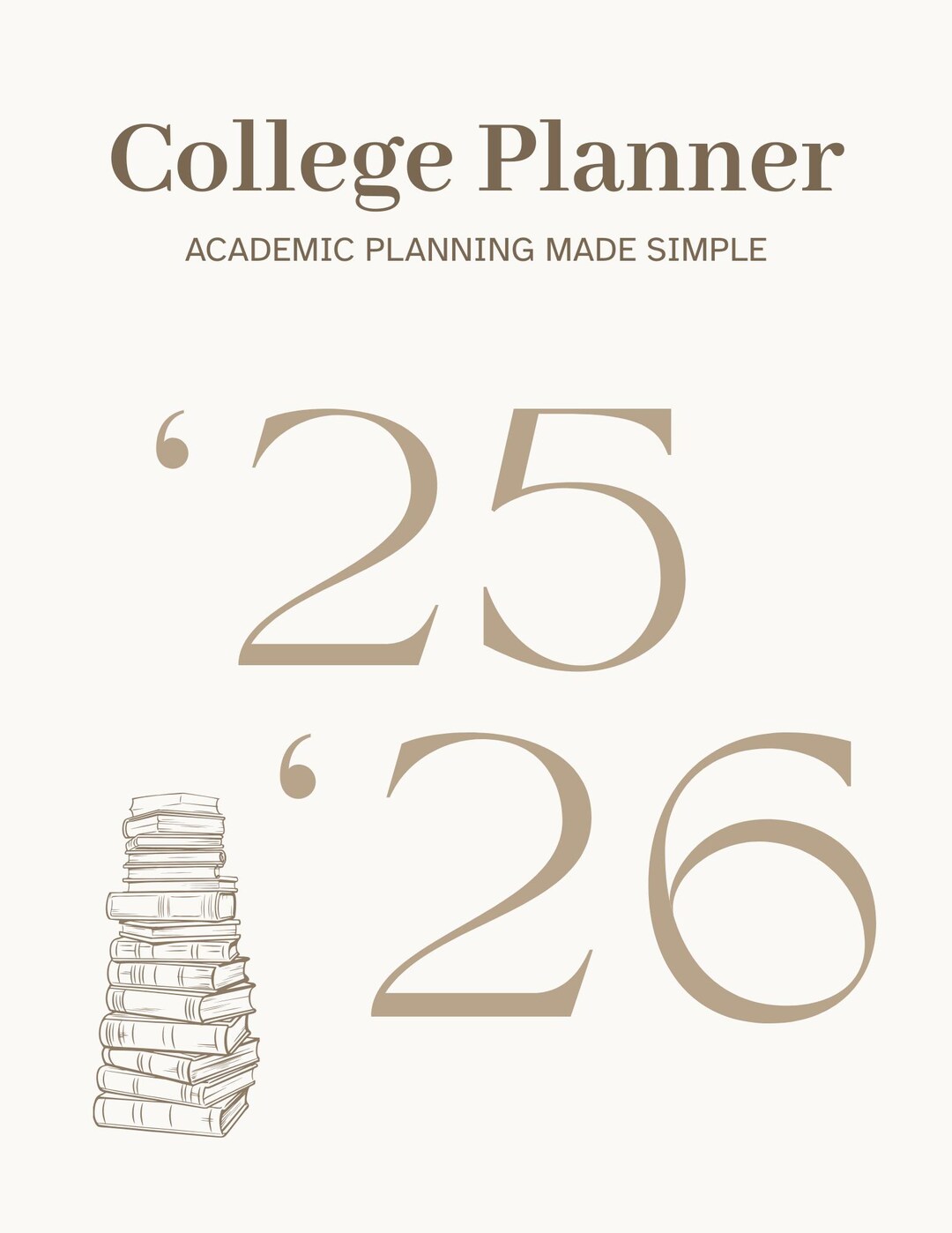 College Planner | Student Complete Planner | Study Tracker | Academic ...
