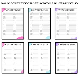 Simple Password Tracker Password Keeper Password Log password Organizer ...