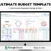 Ultimate Budget Planner for Google Sheets, Monthly Budget Spreadsheet ...