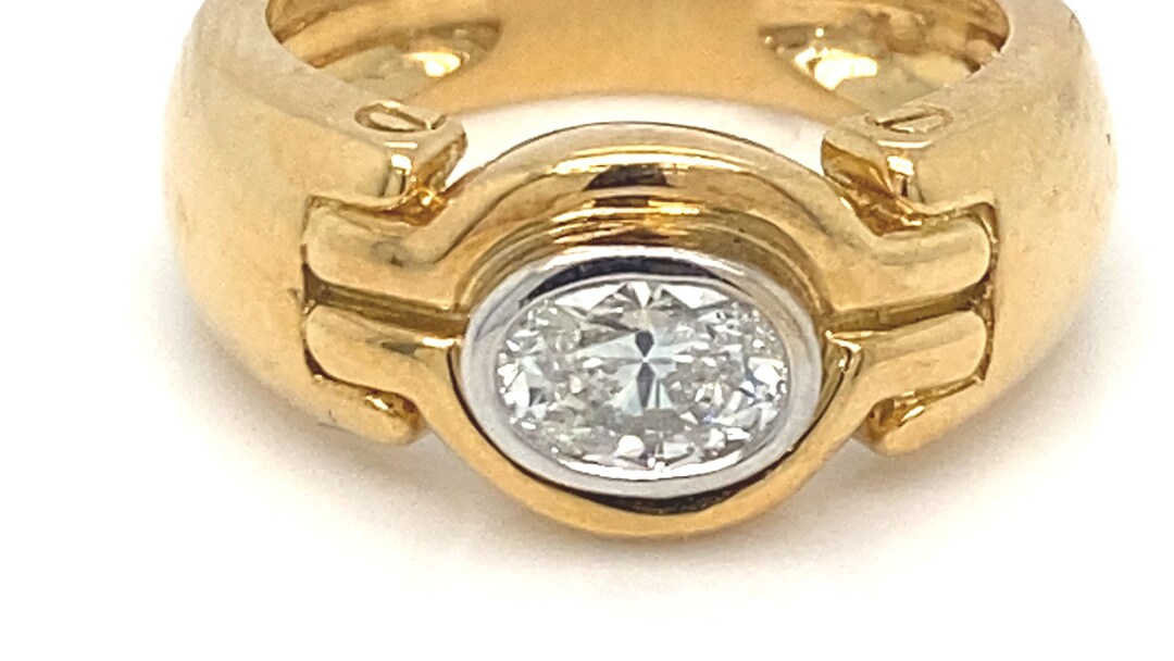 Engagement Ring Italian Gold - Etsy