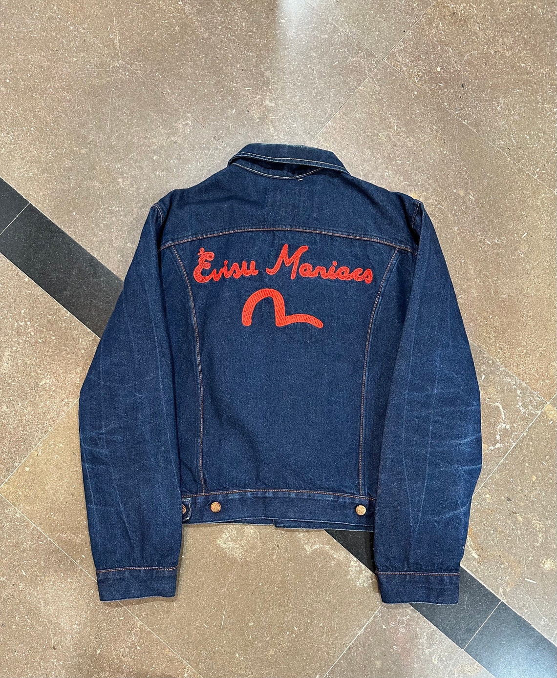 Evisu Denim Jacket - Etsy