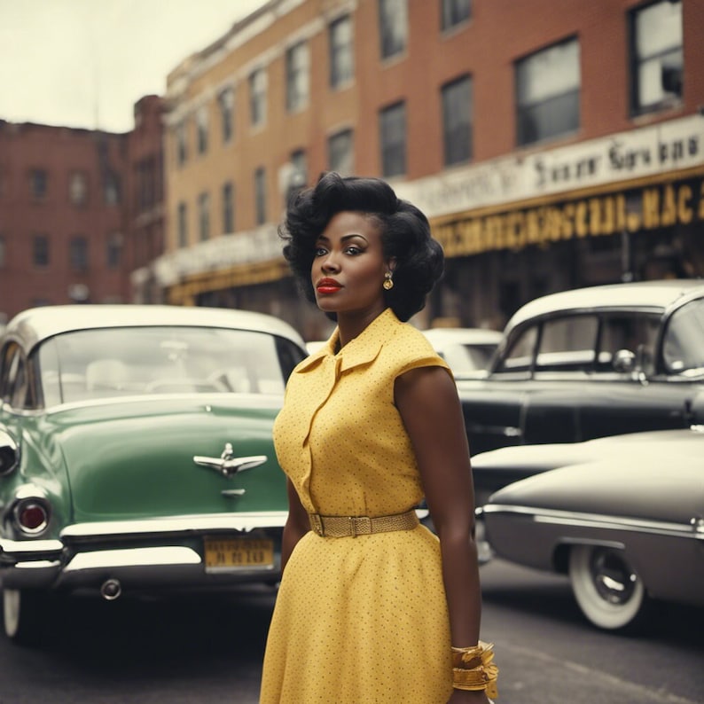 Classically Beautiful Art Print of Woman in Detroit - Etsy