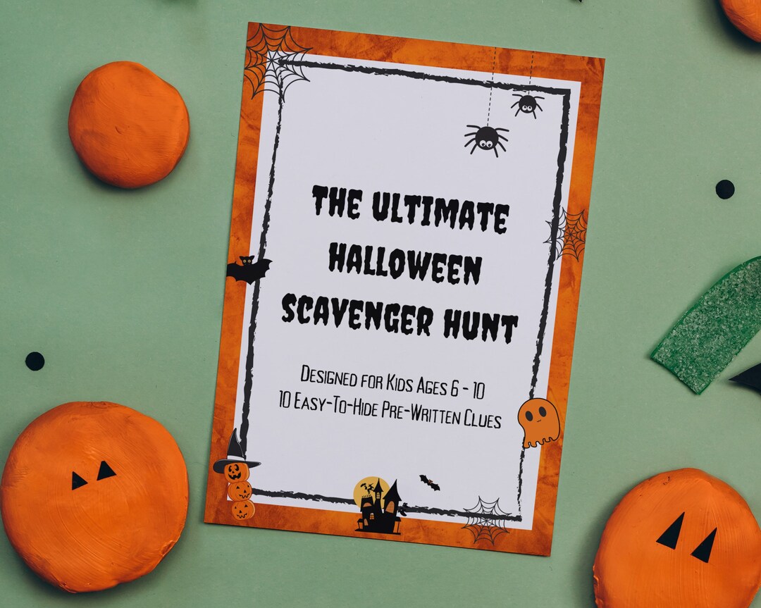 Ultimate Halloween Scavenger Hunt for Kids Ages 6-10 | Printable ...