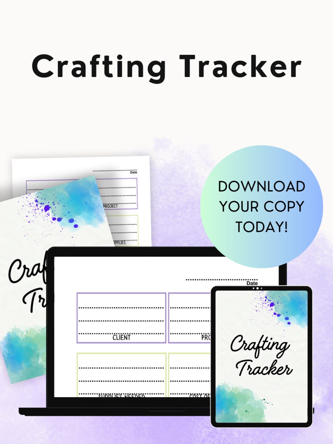 Crafting Tracker Paint Studio Digital Download - Etsy