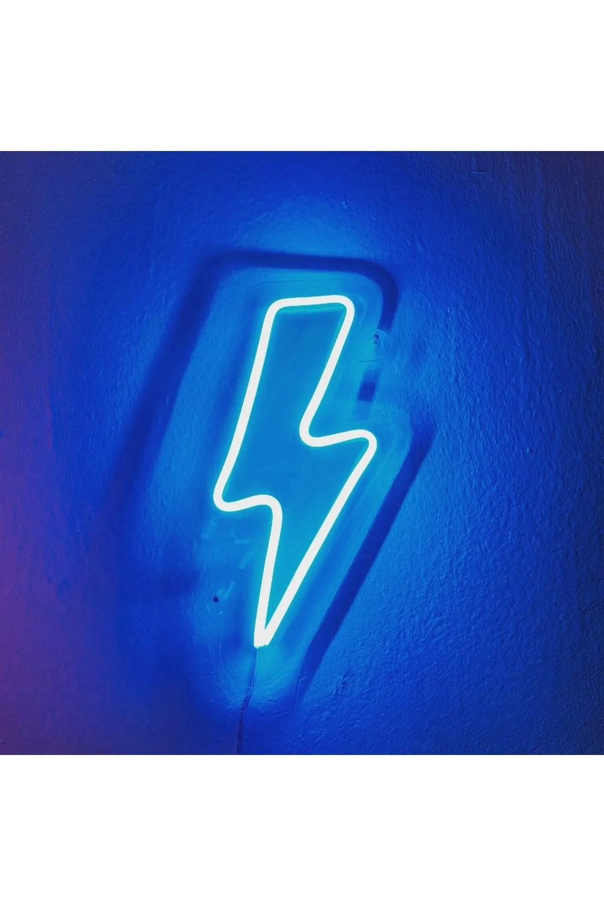 Lightning Neon Sign, Neon Wall Sign, Wall Decor, Home Decor, Neon Light ...