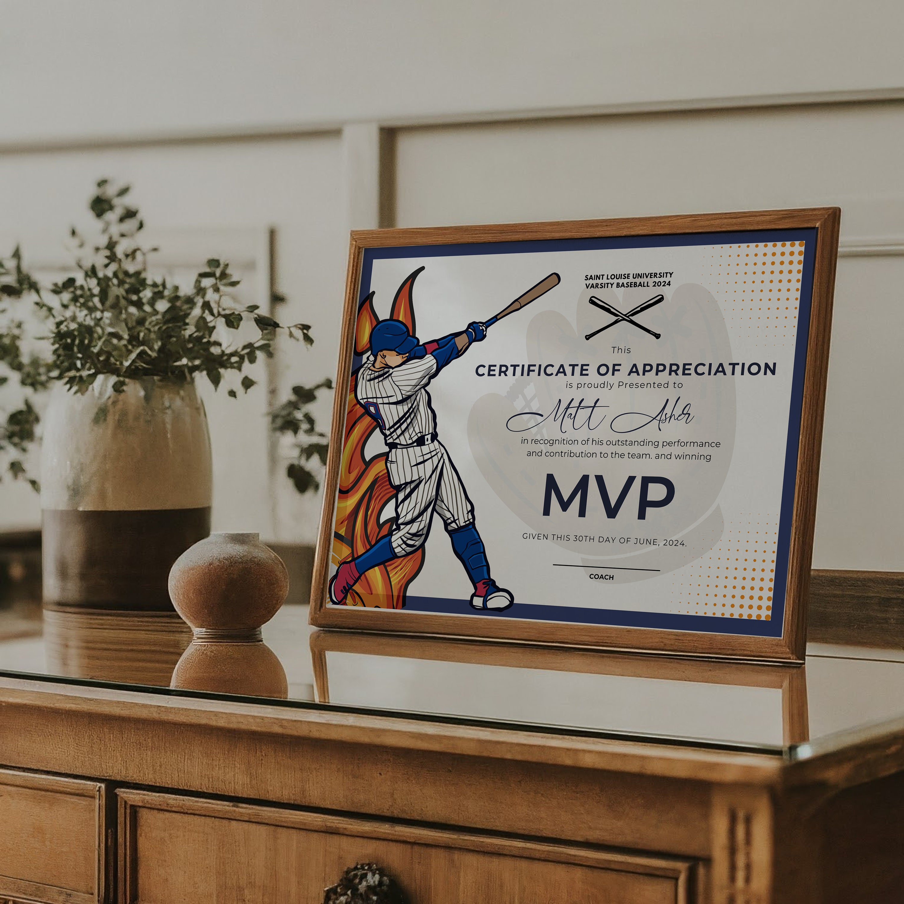 Baseball Award Certificates Template Editable, Baseball Team Party ...