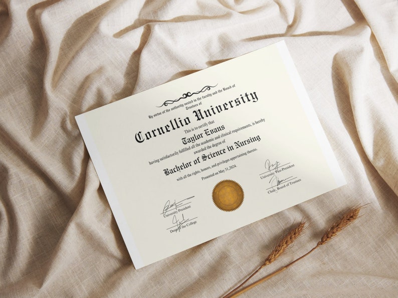 Customizable University Diploma, College Diploma, College Degree ...