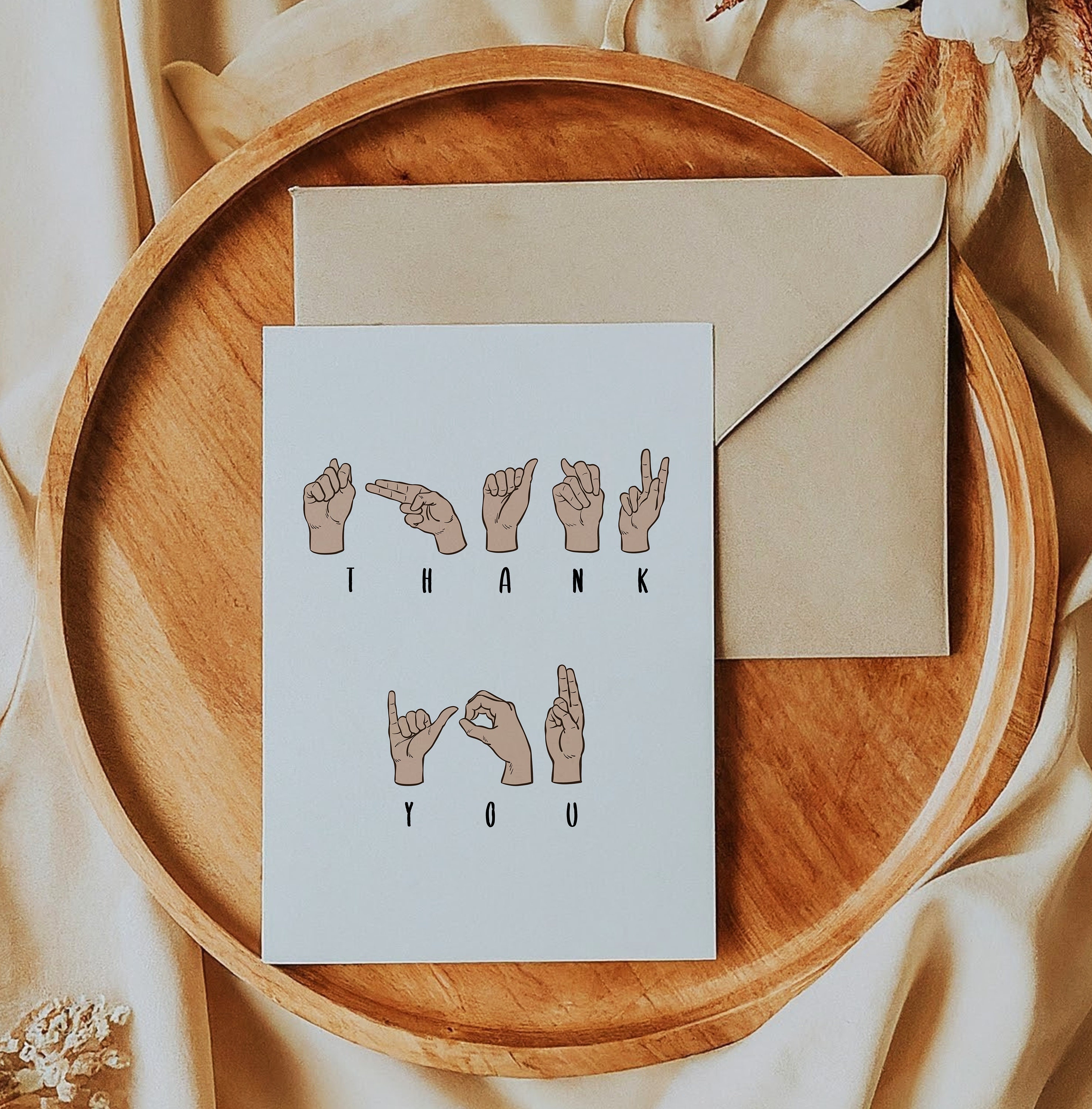 Appreciation Sign Language Thank You Card, Learn ASL, Sign Language ...