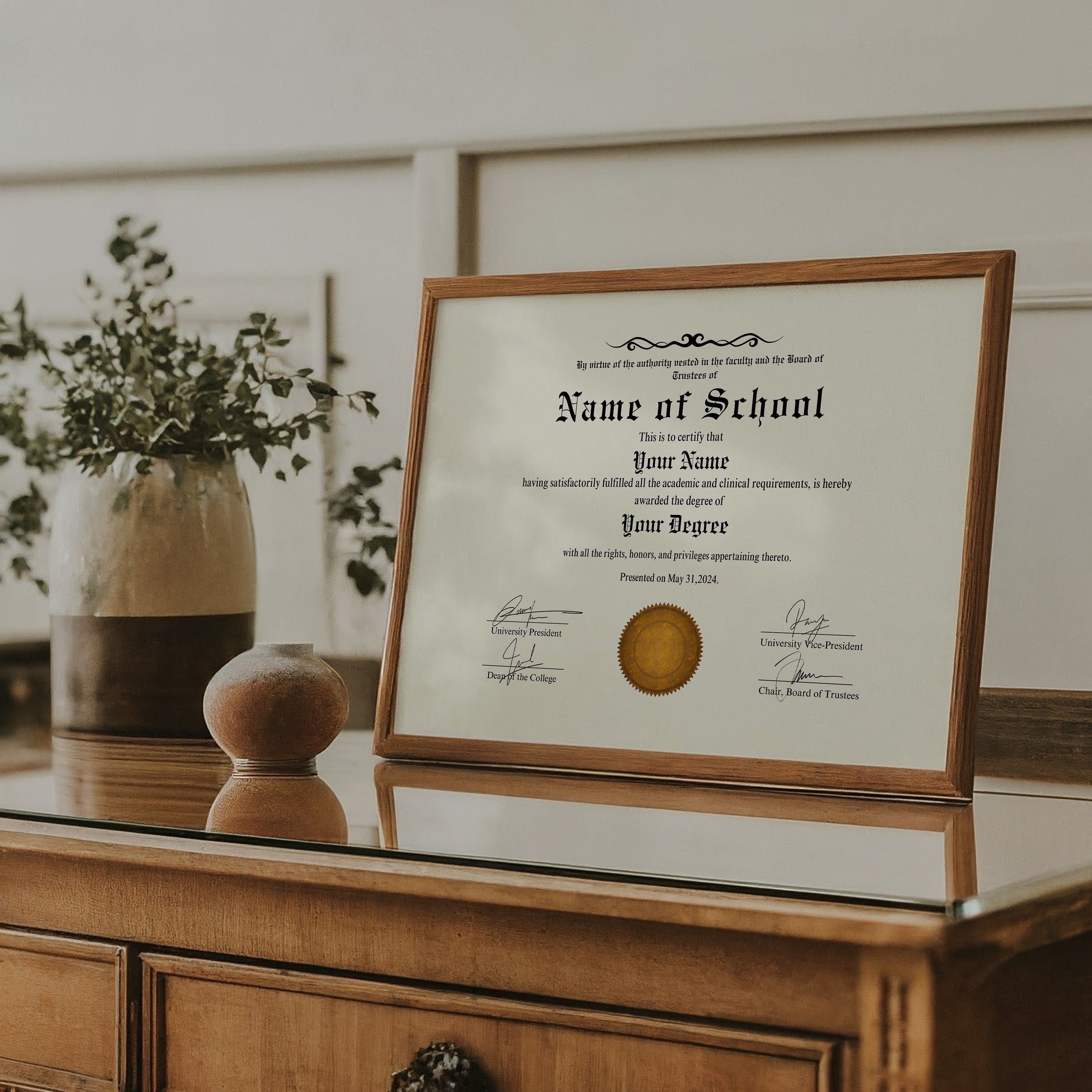 Customizable University Diploma, College Diploma, College Degree ...