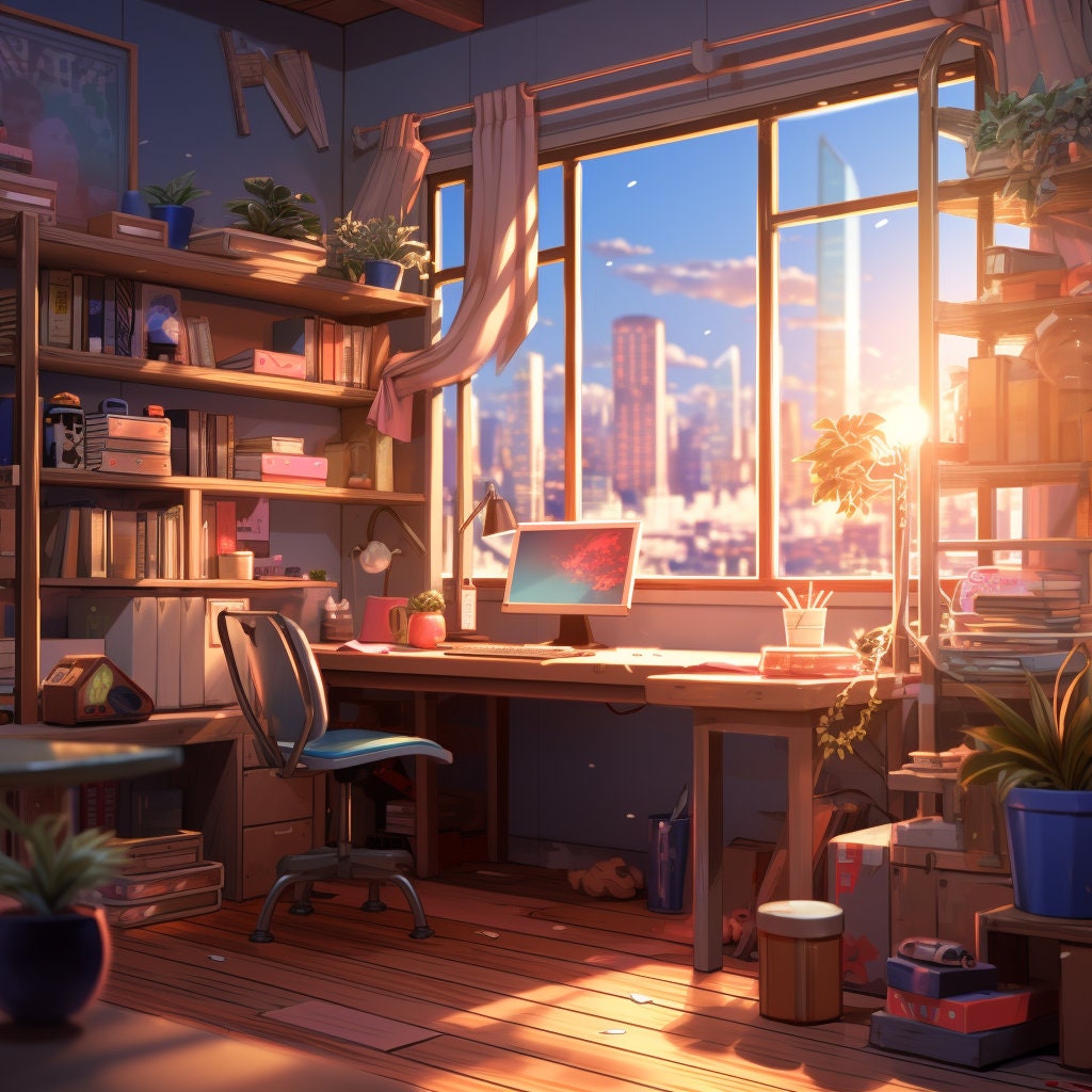 Anime Bedroom Zoom Backgrounds - Zoom, Teams, Googlemeet - Etsy