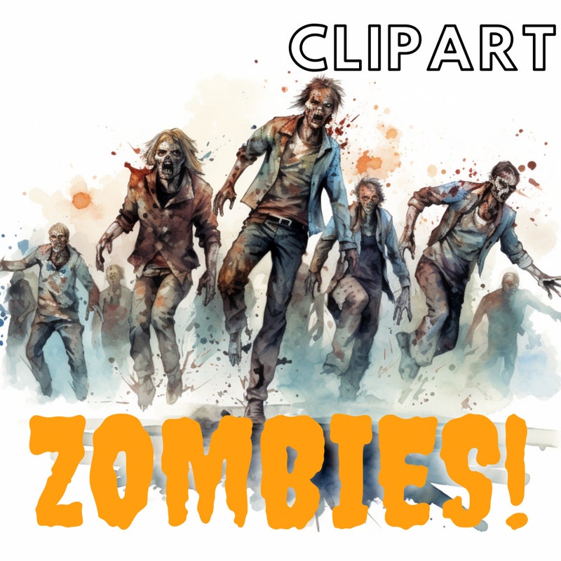 Zombie Clip Art - Etsy