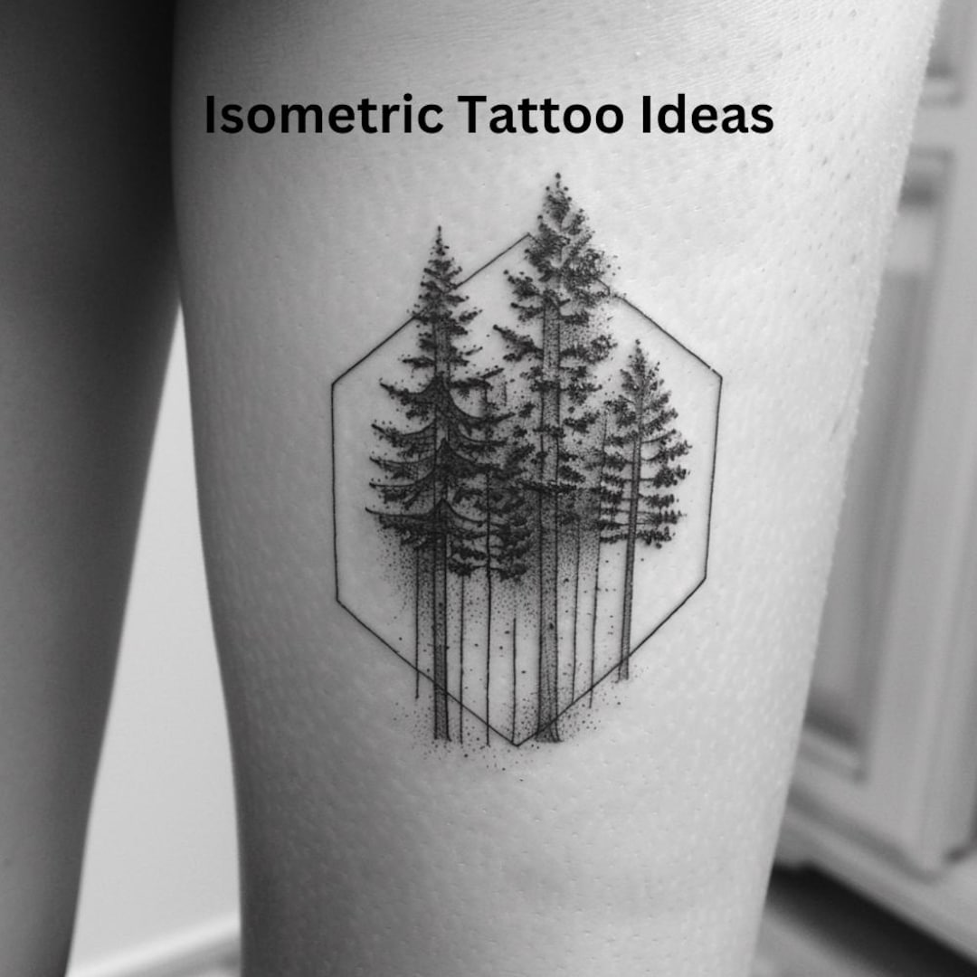 Isometric Tattoo Ideas - Nature Themed - Etsy