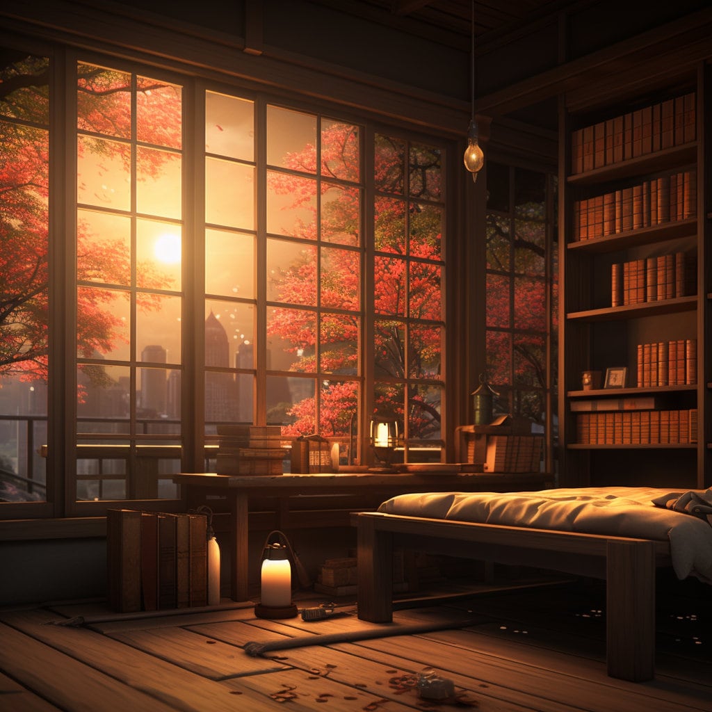 Japanese Zoom Backgrounds - Lofi Study Room Themes - Etsy