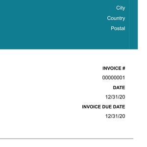 Editable Invoice Template - Etsy