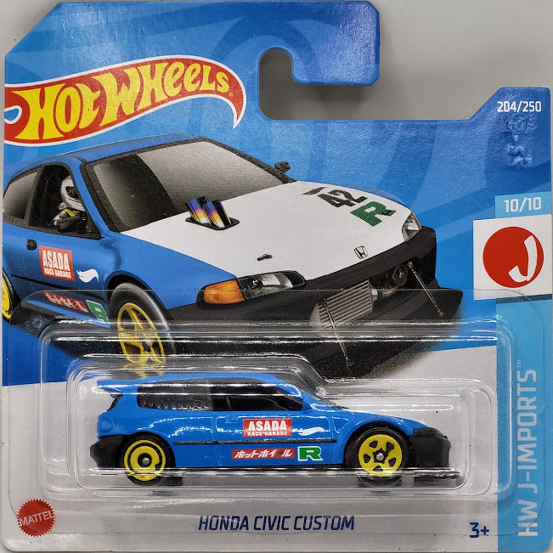 Hotwheels | Honda Civic Custom - Blue | HW J-imports | 204/250 | 2022 ...