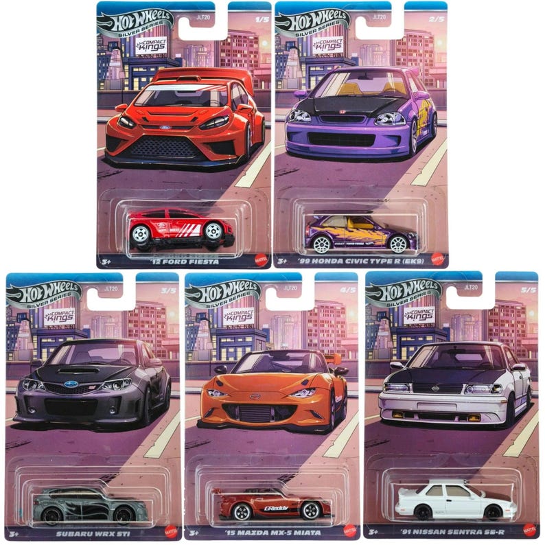 Hot Wheels 1:64 Compact Kings Complete Set (1-5/5) – Silver Series ...
