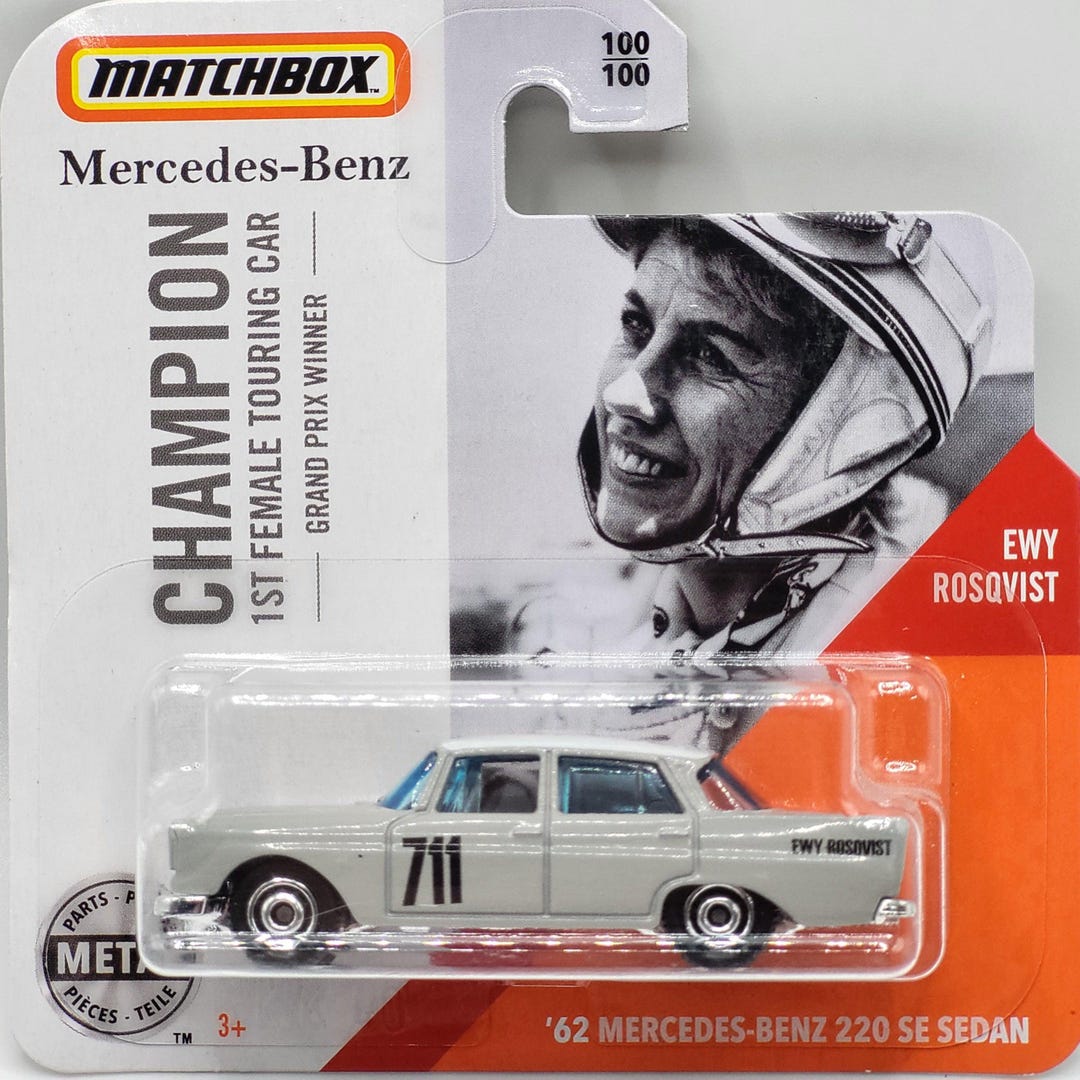 Matchbox '62 Mercedes-benz 220 SE Sedan – Mainline 1/64 Die-cast Model ...