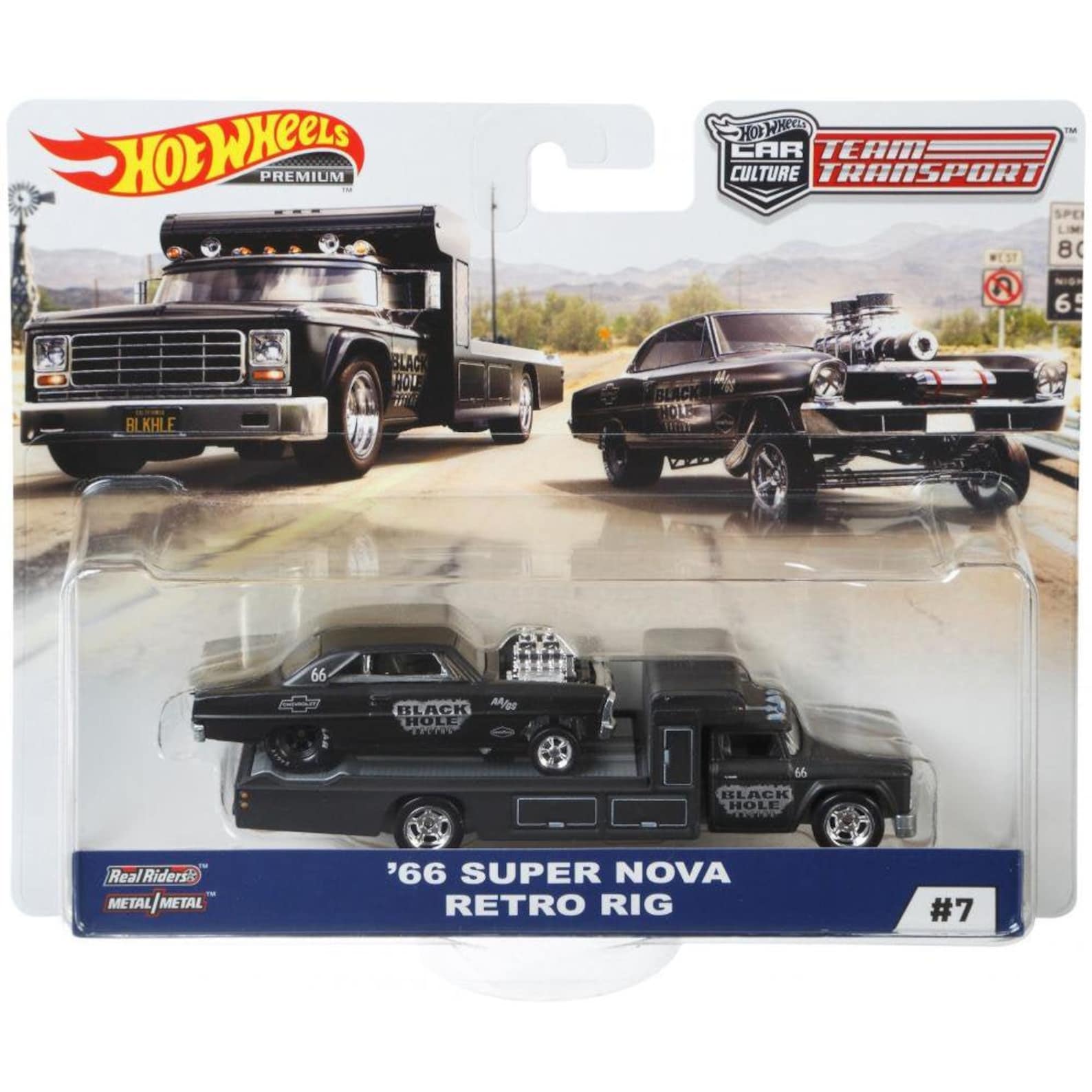 Hot Wheels 1:64 '66 Super Nova & Retro Rig – Team Transport #7 FYT09 ...