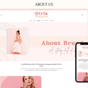 GIRLS - Bright Pink Styled Shopify Fashion Theme | Customizable ...