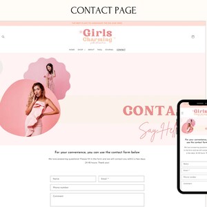 GIRLS - Bright Pink Styled Shopify Fashion Theme | Customizable ...