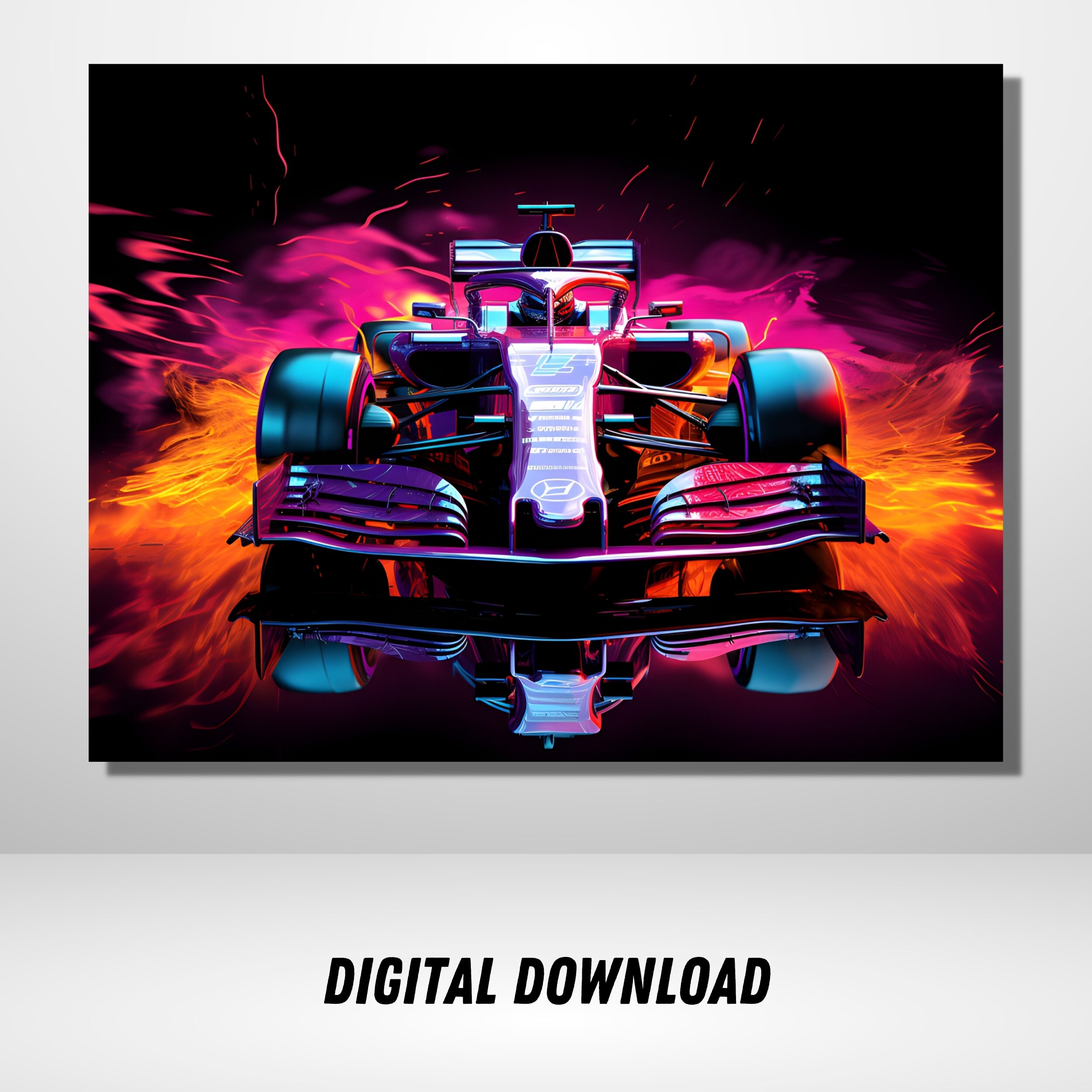 F1 Poster Digital Download, Neutral F1 Wall Art, Formula 1 Poster, F1 ...