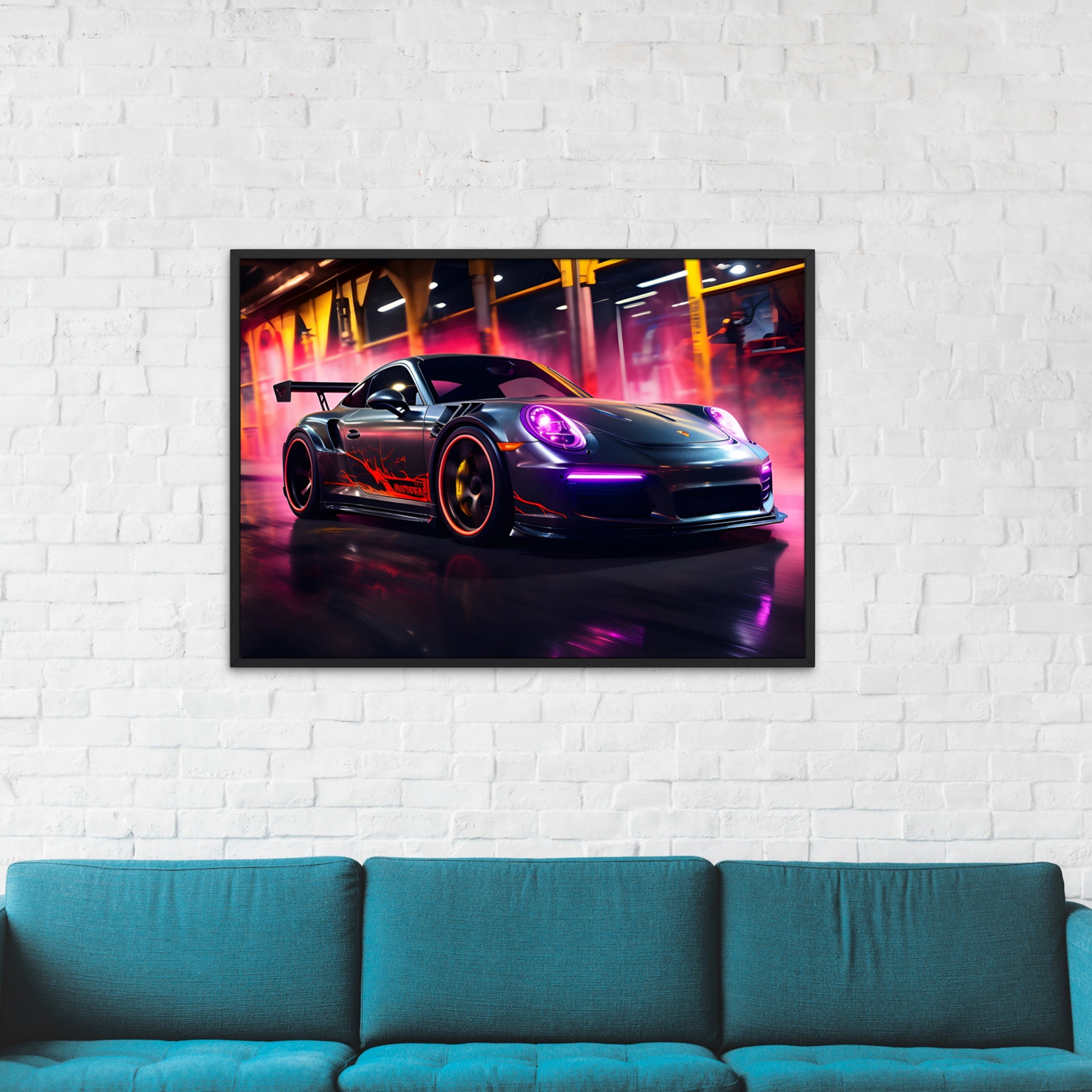 Porsche Wall Art Digital, Porsche Poster, Boys Room Poster, Car Art ...