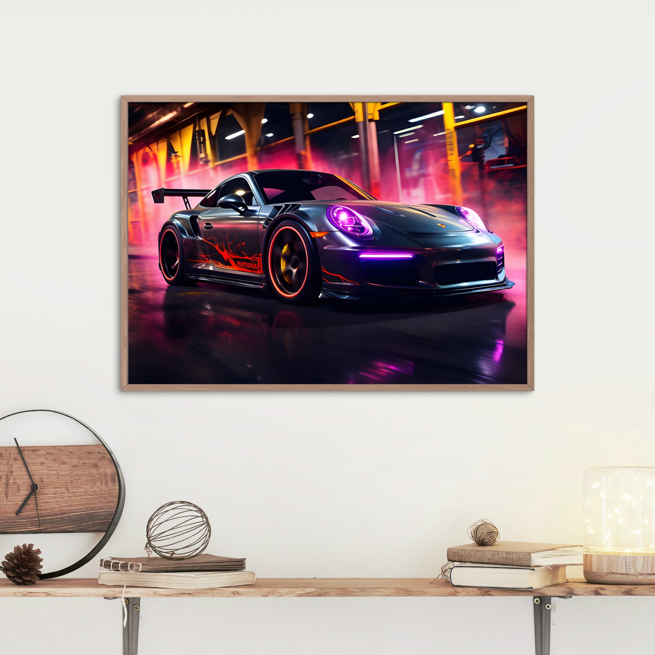 Porsche Wall Art Digital, Porsche Poster, Boys Room Poster, Car Art ...