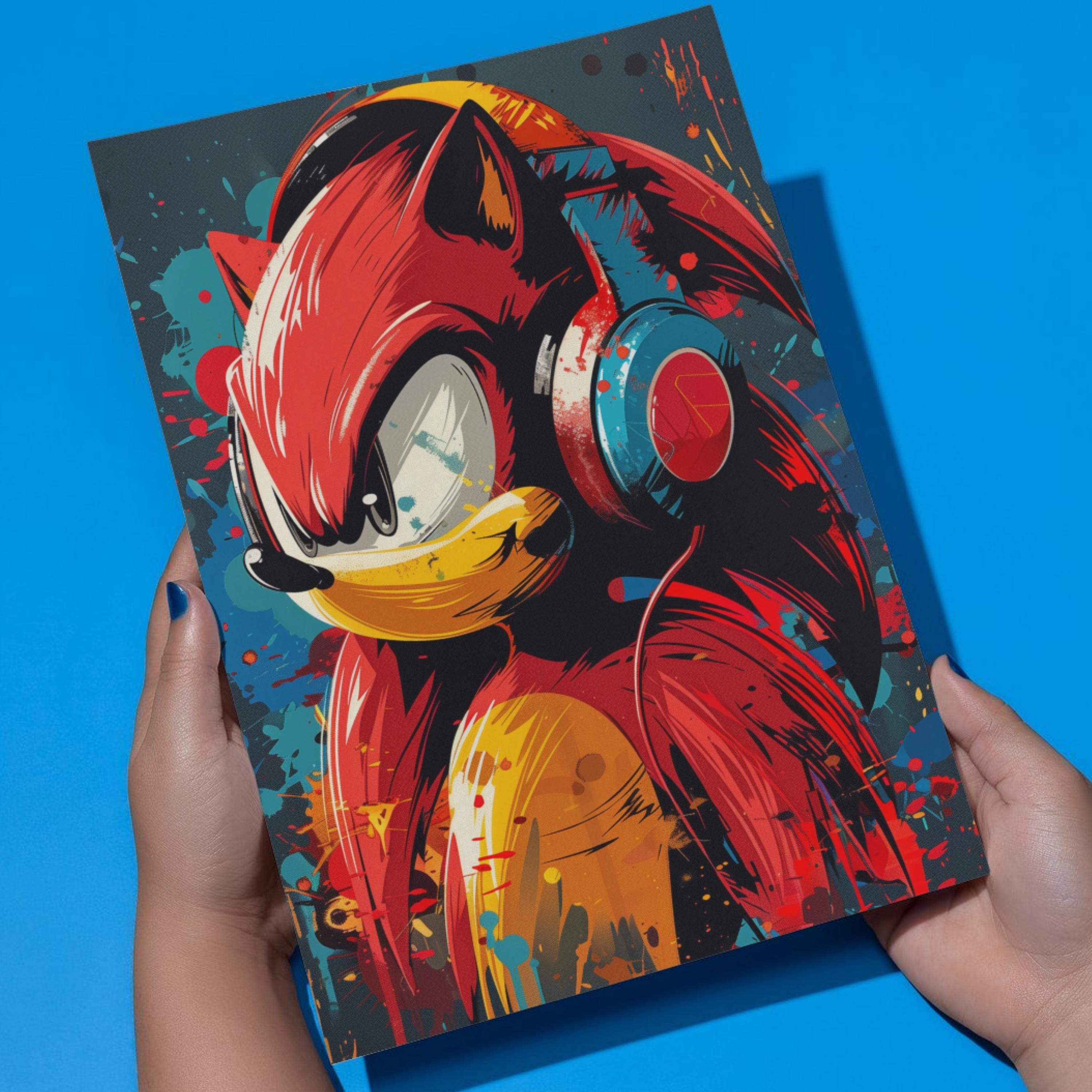 Printable Knuckles Pop Art Print, Knuckles Poster, Sonic Posters, Kids ...