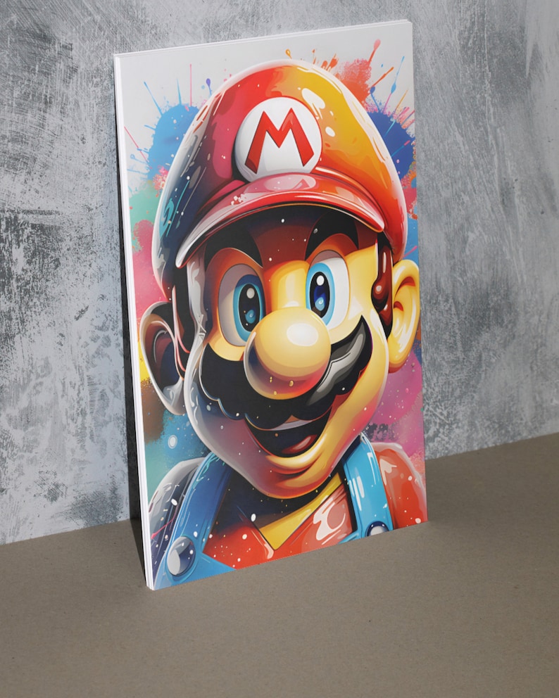 Mario Printable Pop Art, Mario Printable Art, Mario Pop Art, Mario Wall ...
