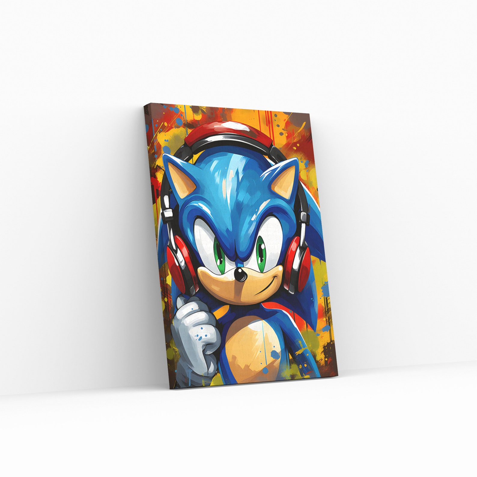 Printable Sonic Pop Art Print, Sonic Poster, Sonic Wall Art, Video Game ...