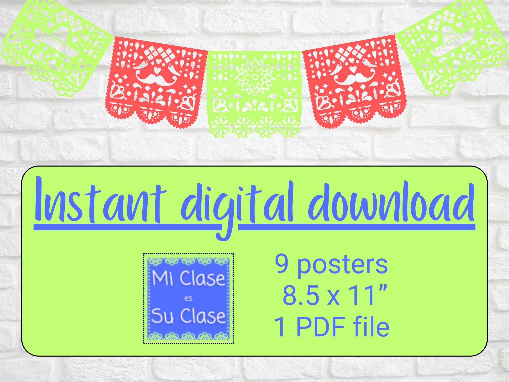 Spanish Weather Printable Poster Set ~ Spanish Classroom Decor ~ PDF ...