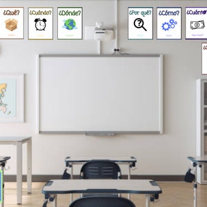 Spanish Question Words Printable Poster Set Spanish Classroom Decor PDF ...