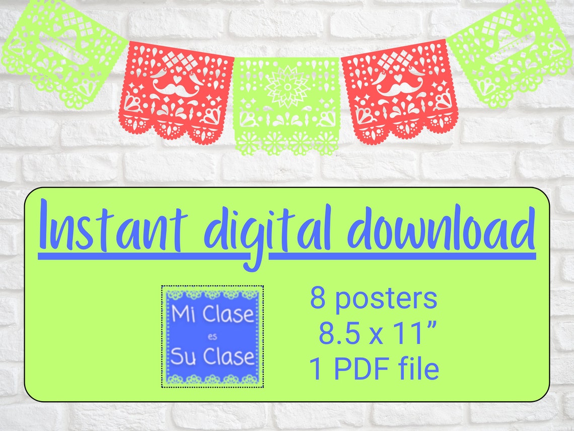 Spanish Question Words Printable Poster Set Spanish Classroom Decor PDF ...