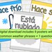 Spanish Weather Printable Poster Set ~ Spanish Classroom Decor ~ PDF ...