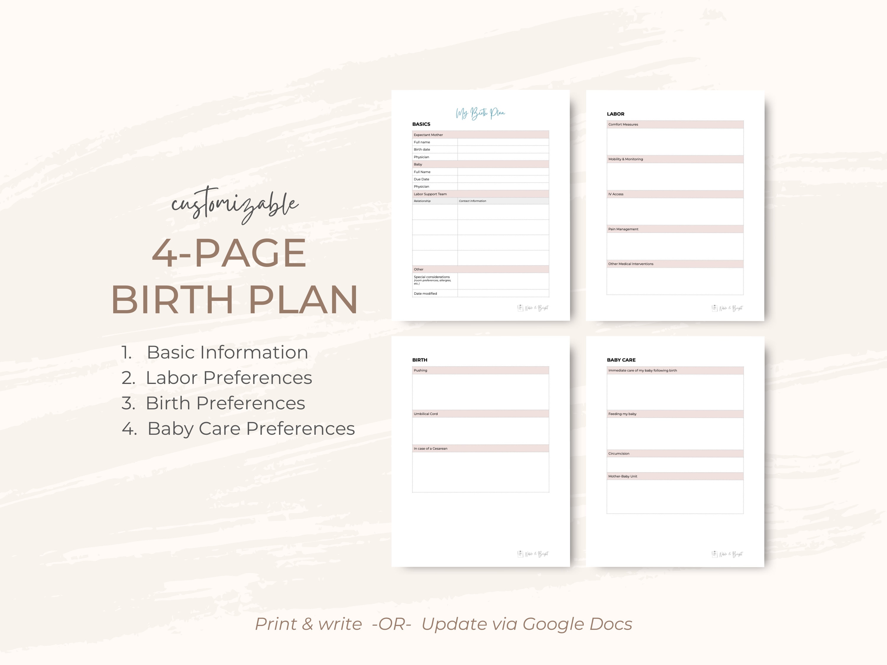 Baby Planner Printable, Baby Binder Template, Newborn Tracker, Nanny ...