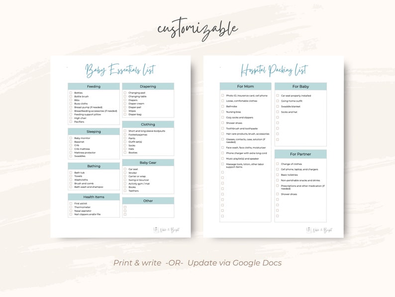 Baby Planner Printable, Baby Binder Template, Newborn Tracker, Nanny ...
