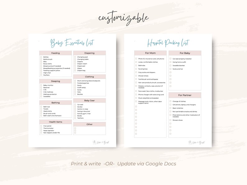 Baby Planner Printable, Baby Binder Template, Newborn Tracker, Nanny ...