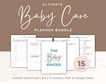 Baby Planner Printable, Baby Binder Template, Newborn Tracker, Nanny ...
