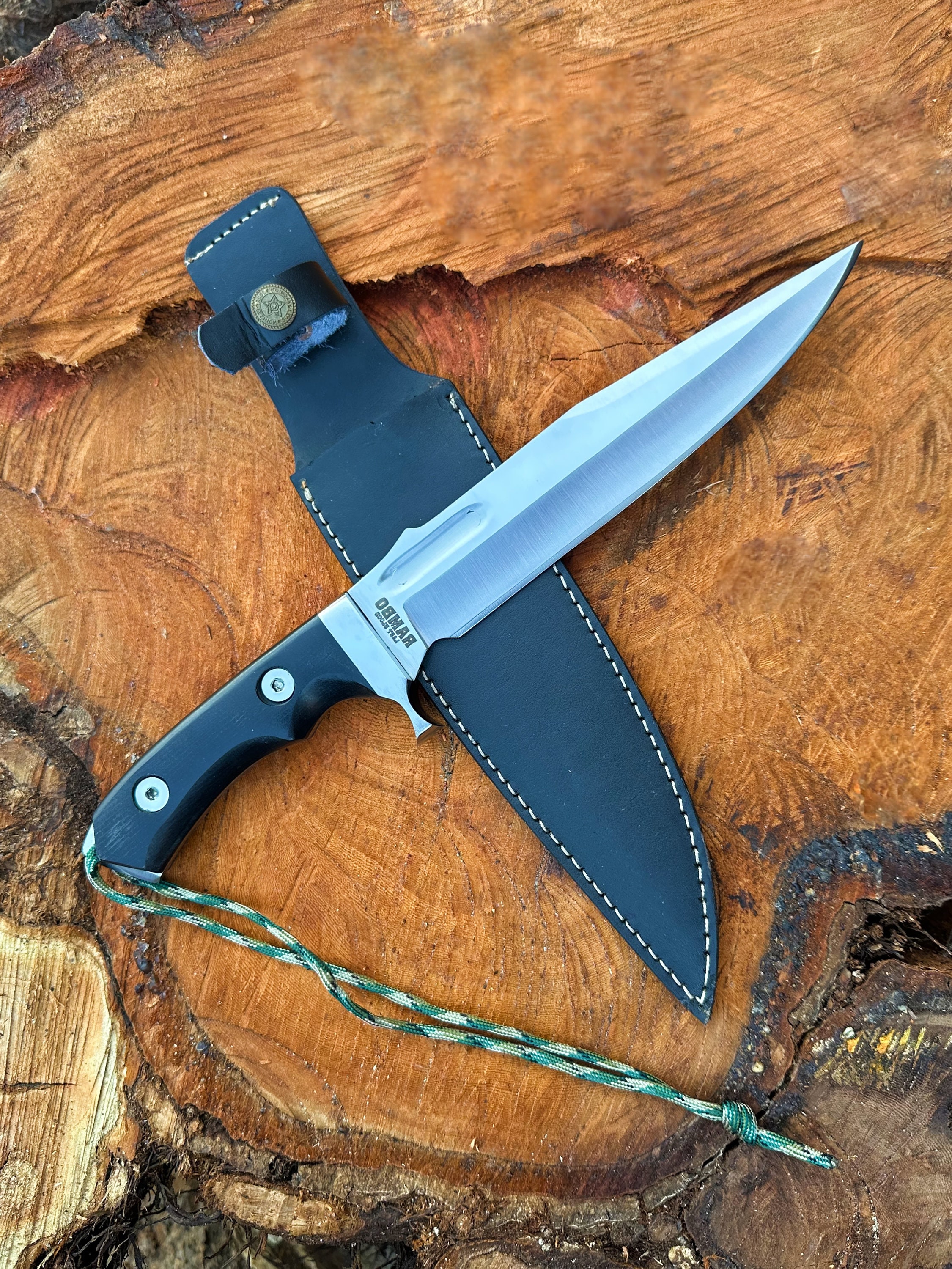 Rambo Bowie Knife: Rambo V Last Blood Replica Bowie Knife With Leather ...