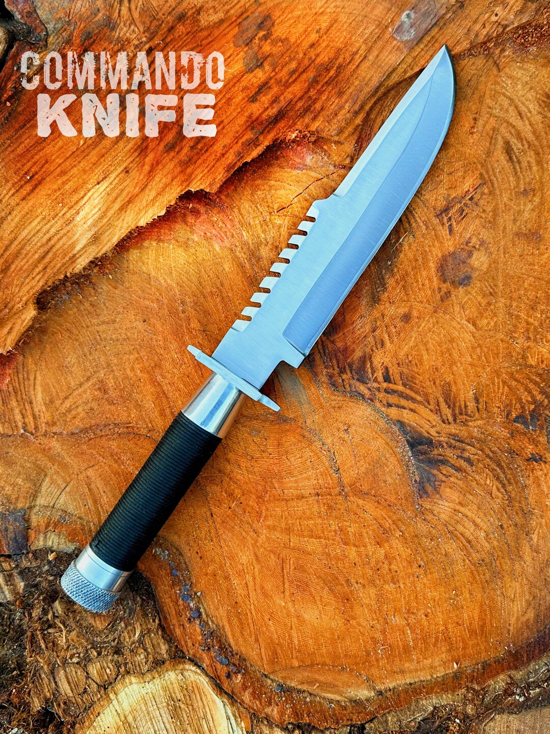 Commando Knife Custom Handmade Forged Steel Bowie Knife Gift for Him ...