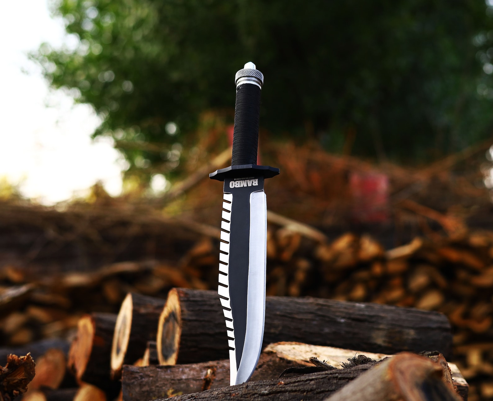 RAMBO Survival Knife: Rambo First Blood Part 2 Movie Replica Knife ...