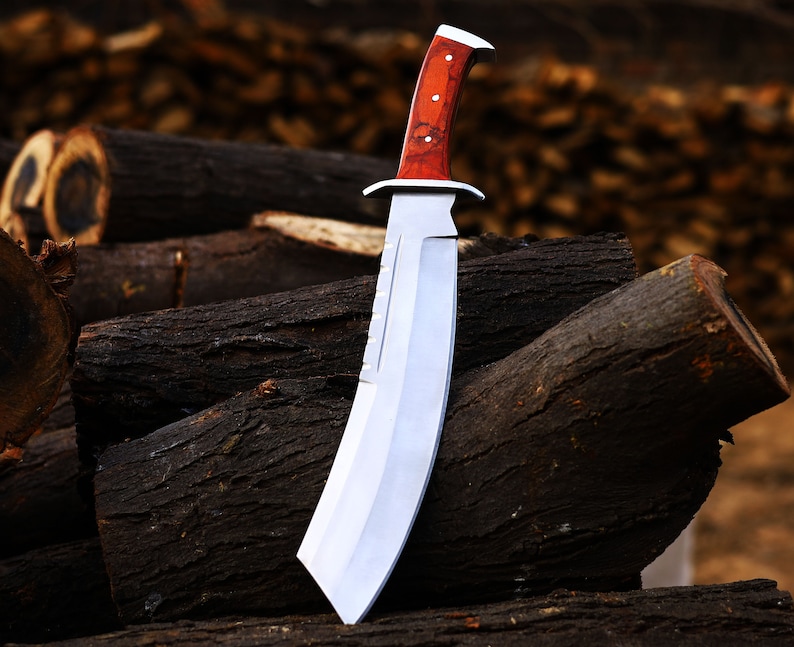 Rambo Machete: Handmade Stainless Steel Movie Replica Knife Heavy Duty ...