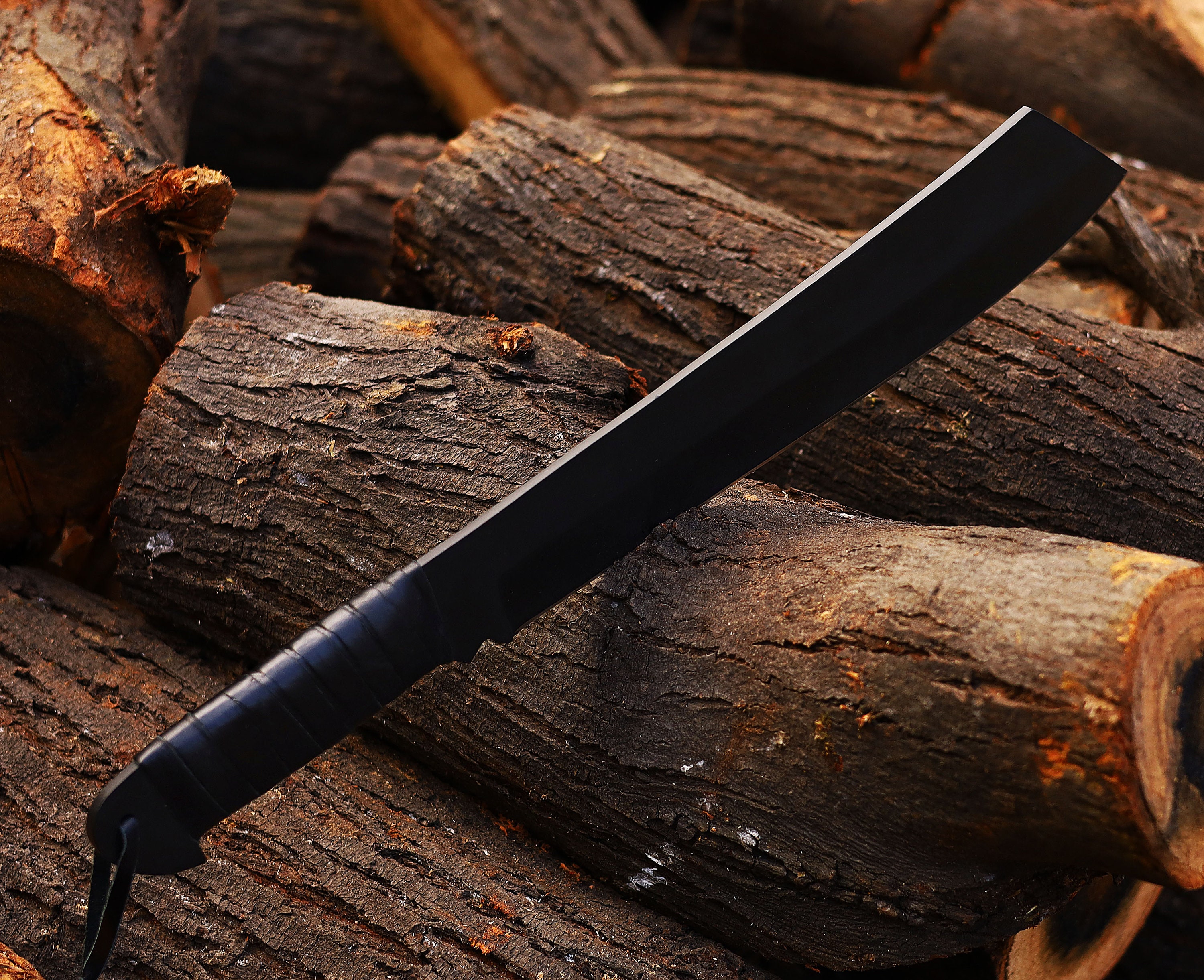 Rambo 4 Replica Machete: Gil Hibben 4 Black Machete Carbon Steel ...