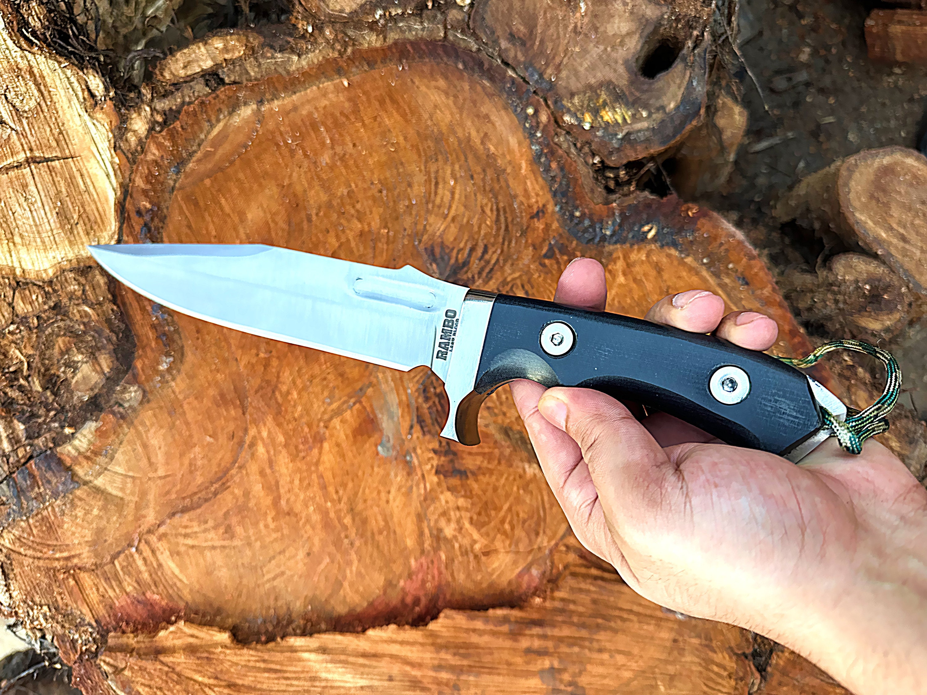 Rambo Bowie Knife: Rambo V Last Blood Replica Bowie Knife With Leather ...