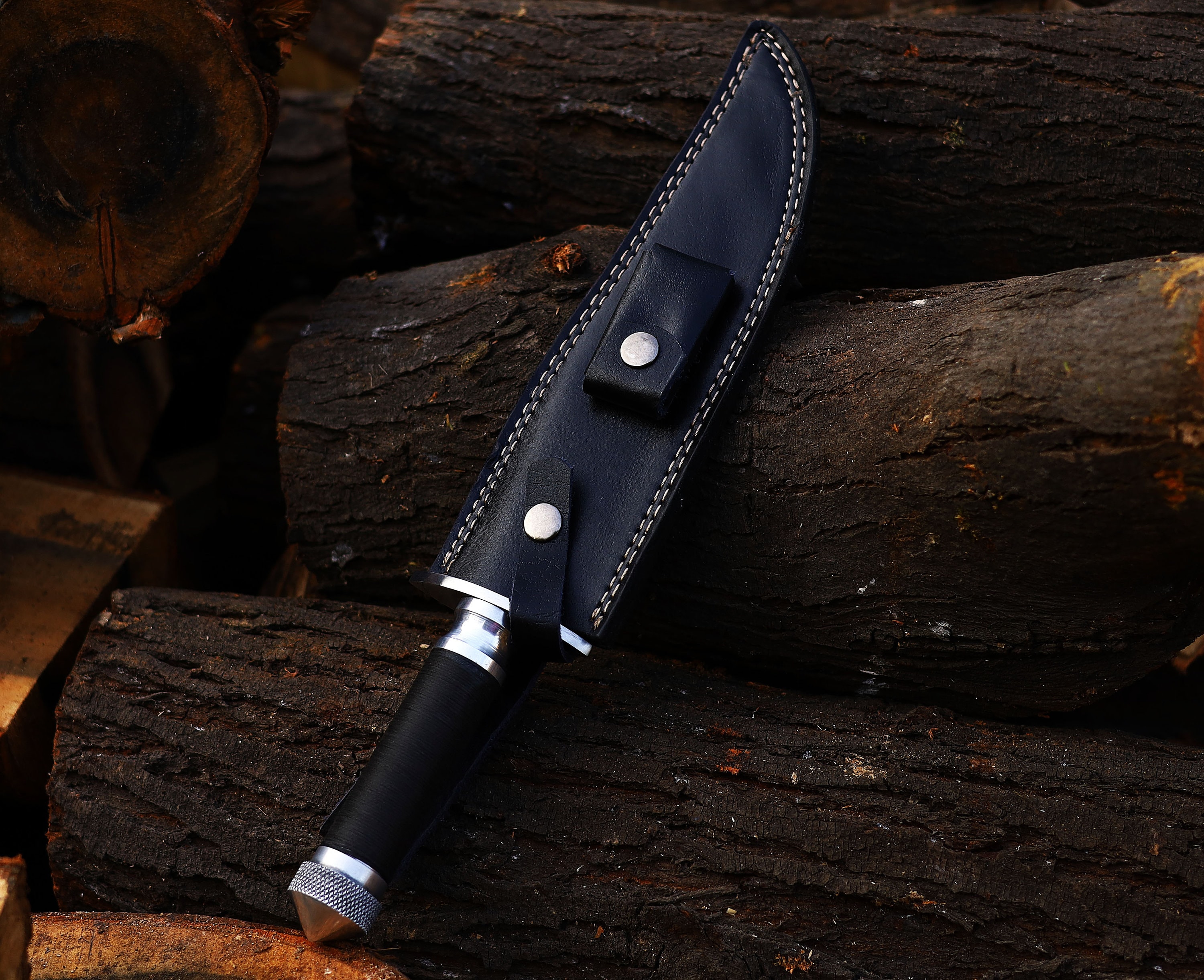 Handmade Predator Movie Knife: Jack Crain Replica Bowie With Leather ...